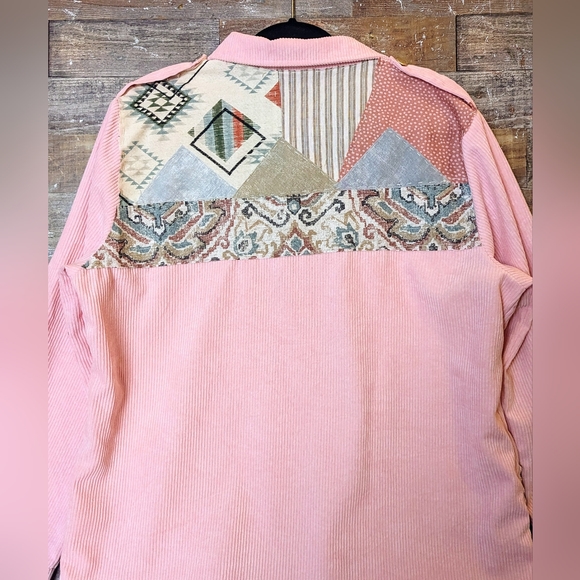 Original Design Shacket | Tops | New Handcrafted Pink Cordoroy Shacket ...